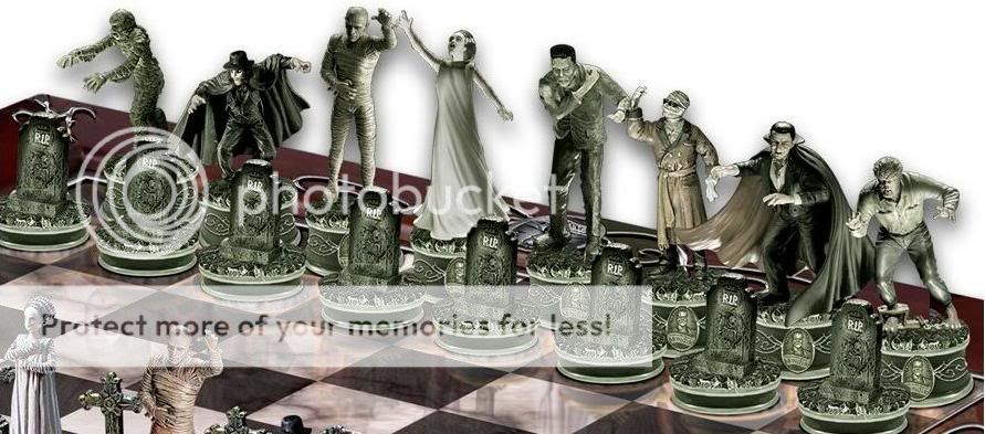Bradford Exchange Universal Monster chess set....