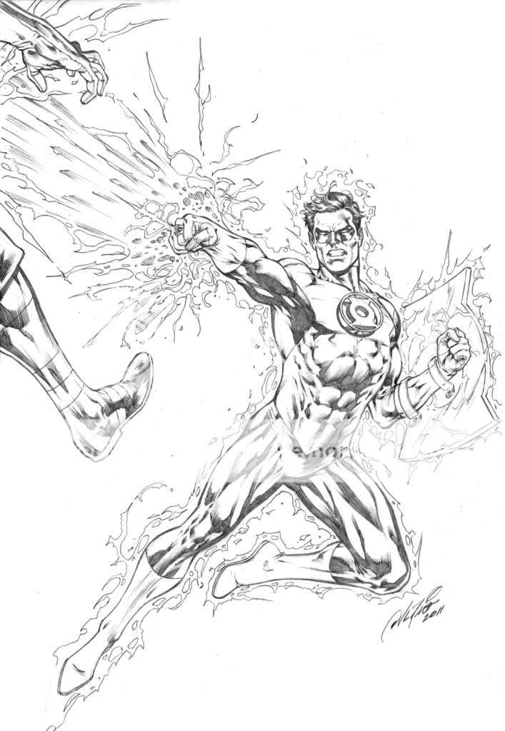 Green Lantern Al Rio colored by Statman - Statue Forum