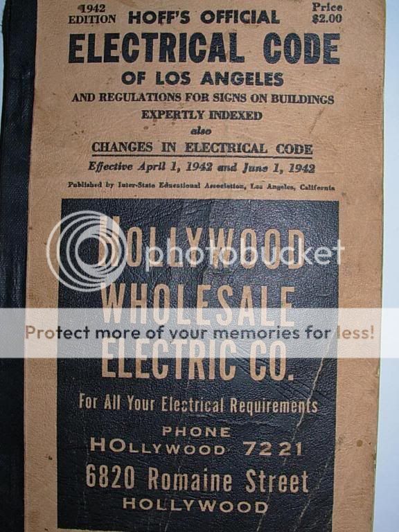 2 old code Books 1 wire Book 1942 & 1973 | Electrician Talk