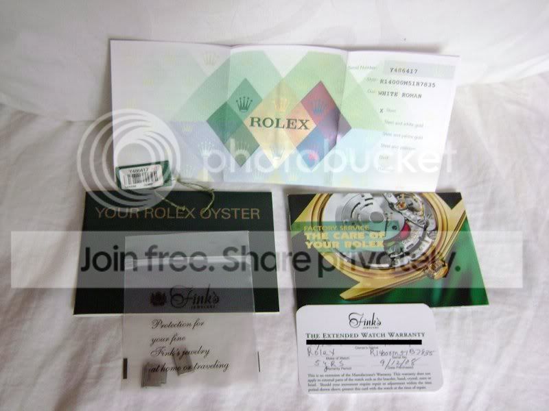 FS: Rolex Air King 14000M mint - all original paperwork & warranty ...