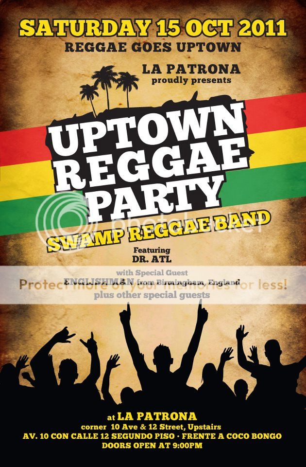 Riviera Maya Events : Oct. 15, 2011 - Reggae Party at La Patrona